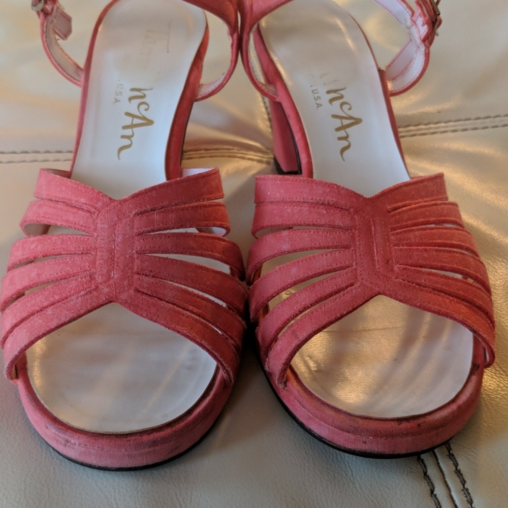 Vintage Thom Mcan Rockabilly Fabric Sandals - Gem